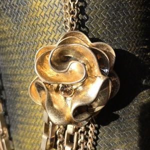 Jessica Simpson | Jewelry | Jessica Simpson Gold Flower Chain Necklace ...